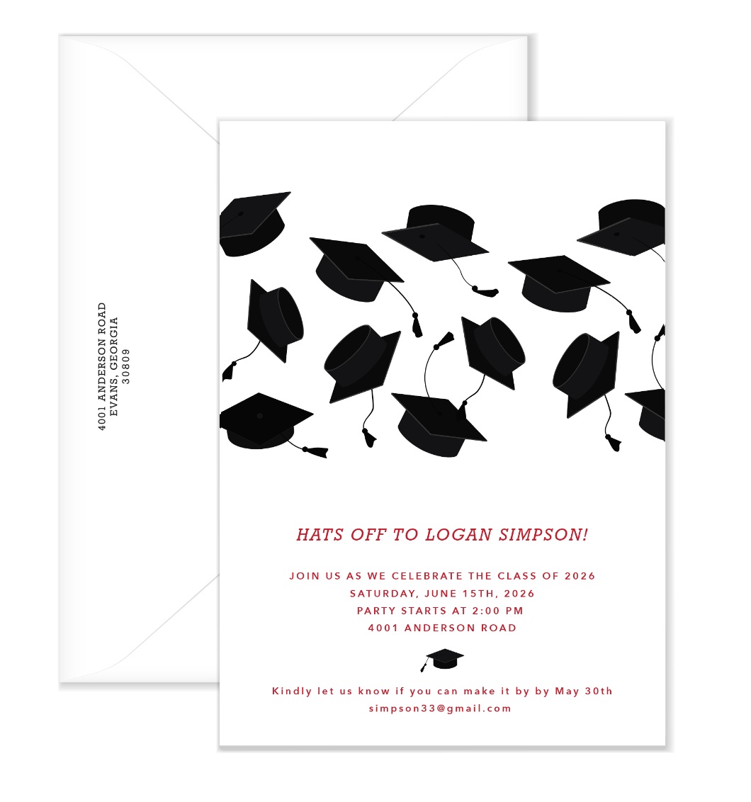 Graduation Party Invitation 3 – Paper Twist