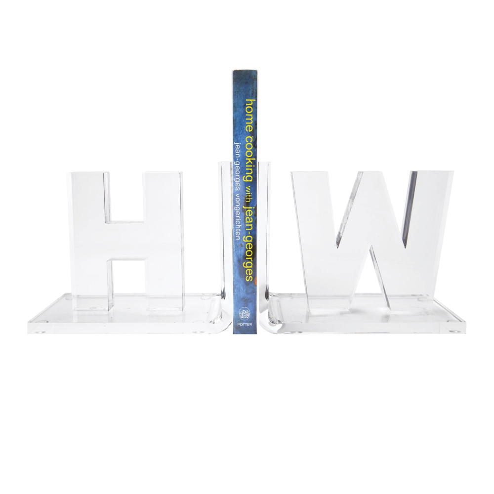 Acrylic Initial Bookend – Paper Twist