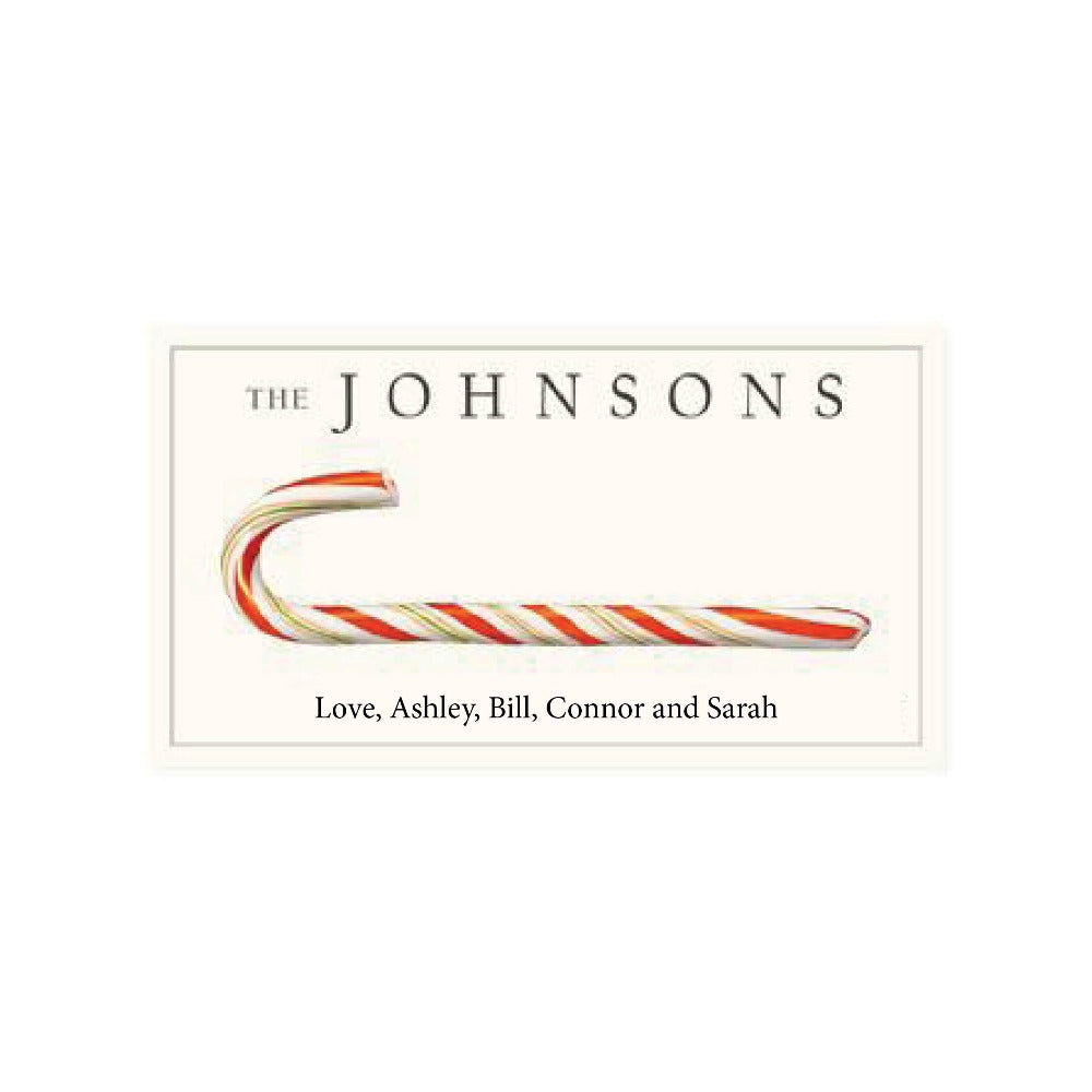 Custom Label Candy Cane – Paper Twist