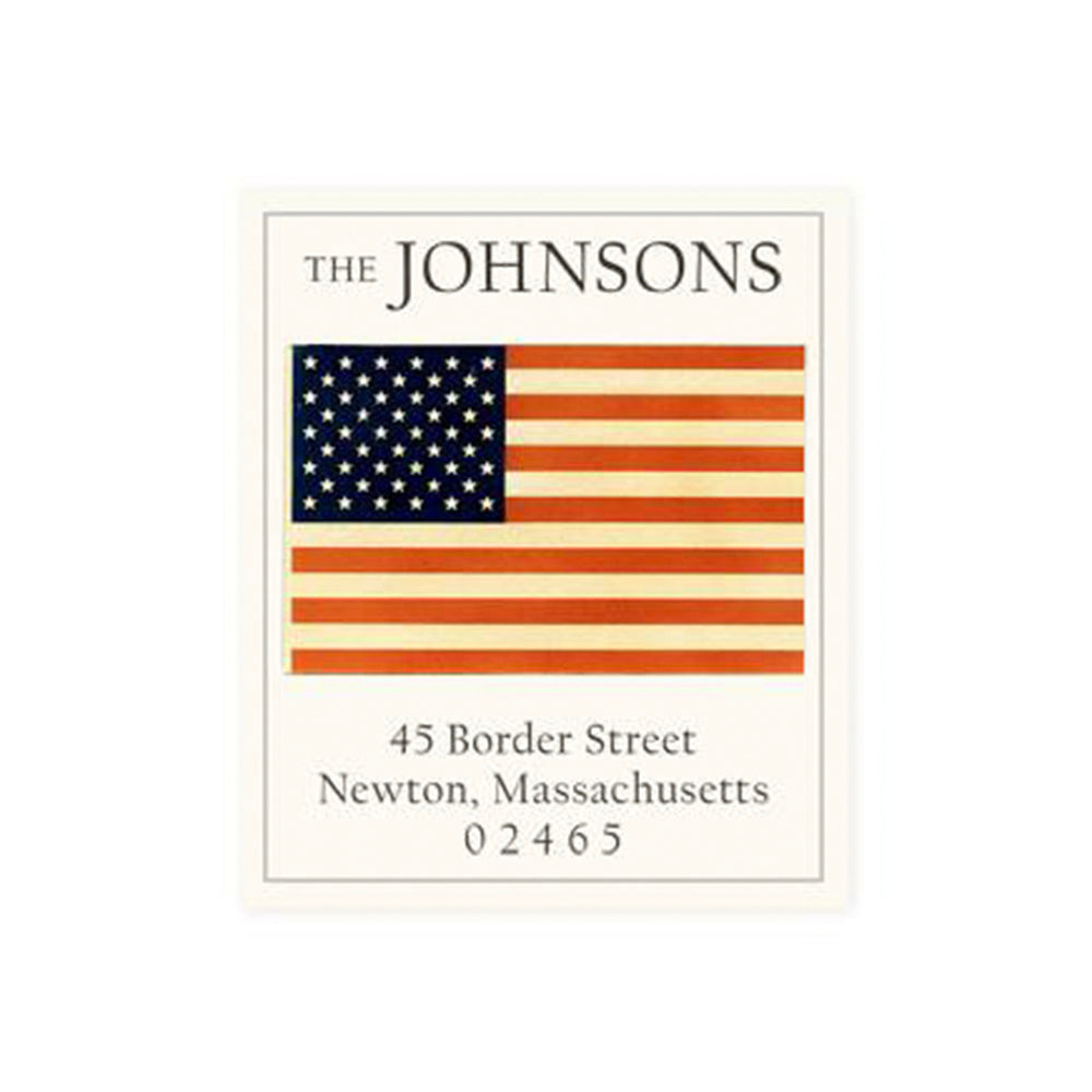 Return Address Label Patriotic – Paper Twist