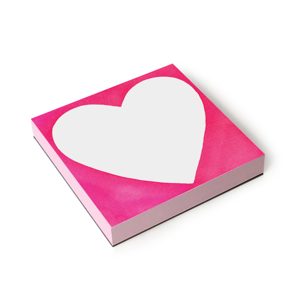 Notepad Pink Heart – Paper Twist